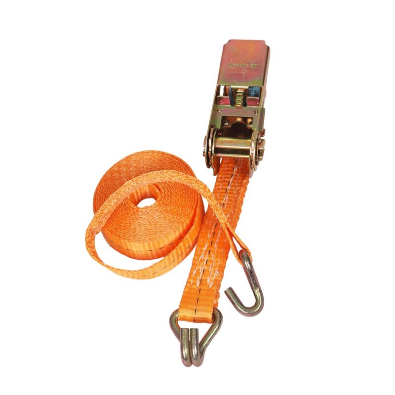 Ratchet Lashing Belts With J Hook on Both Ends – Sealinkers Pvt. Ltd.